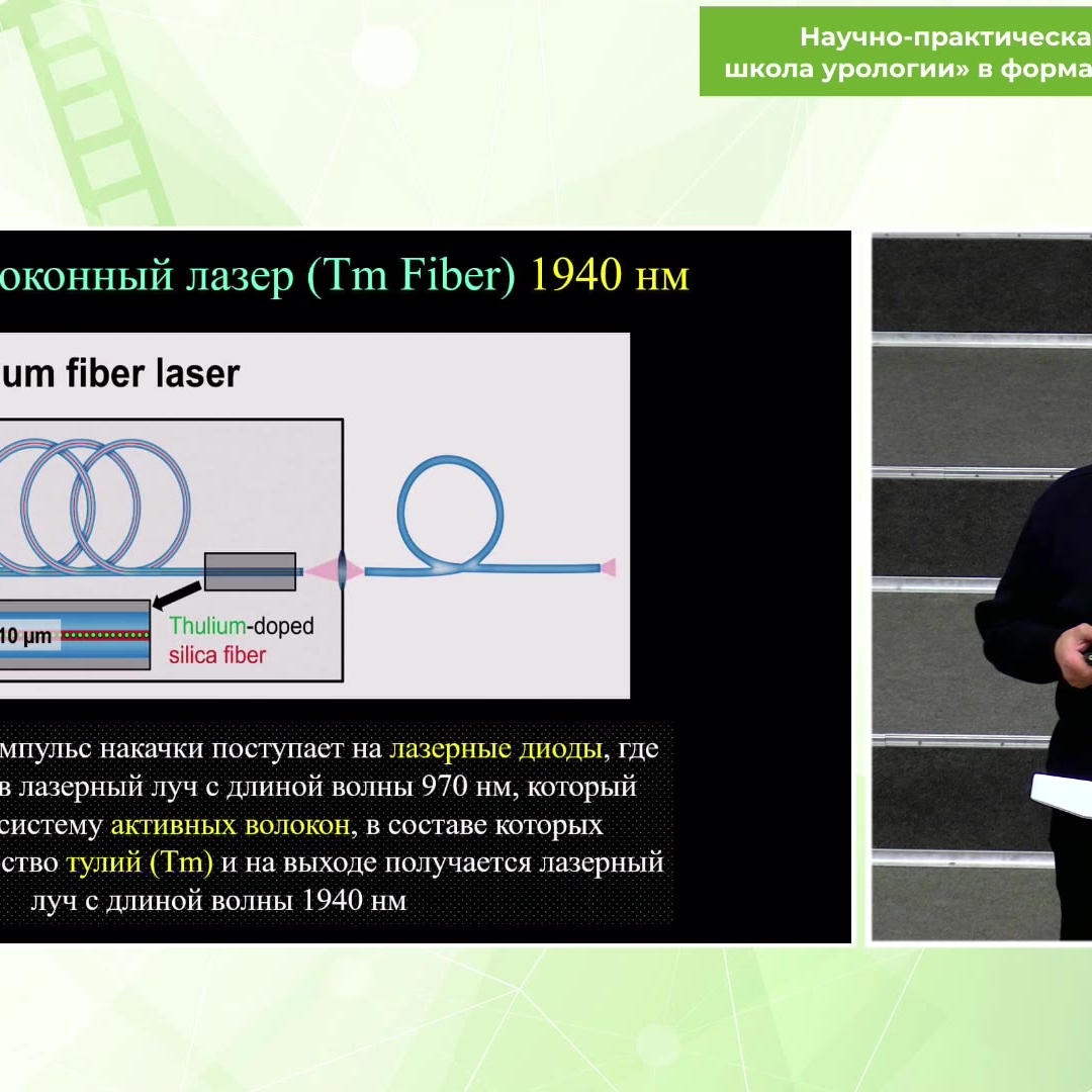 Мартов А.Г. - Тулиевый волоконный лазер Tim Fiber в урологии ...
